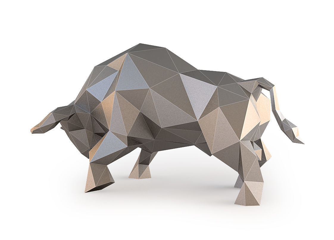 3D model Low Poly Bull VR / AR / low-poly | CGTrader