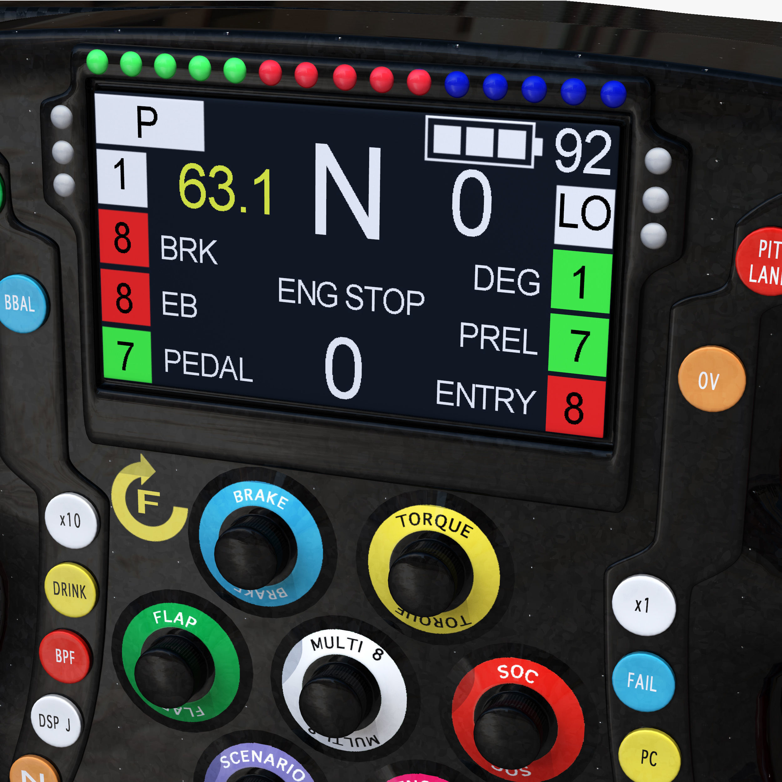 3D model STR11 Steering Wheel VR / AR / low-poly | CGTrader