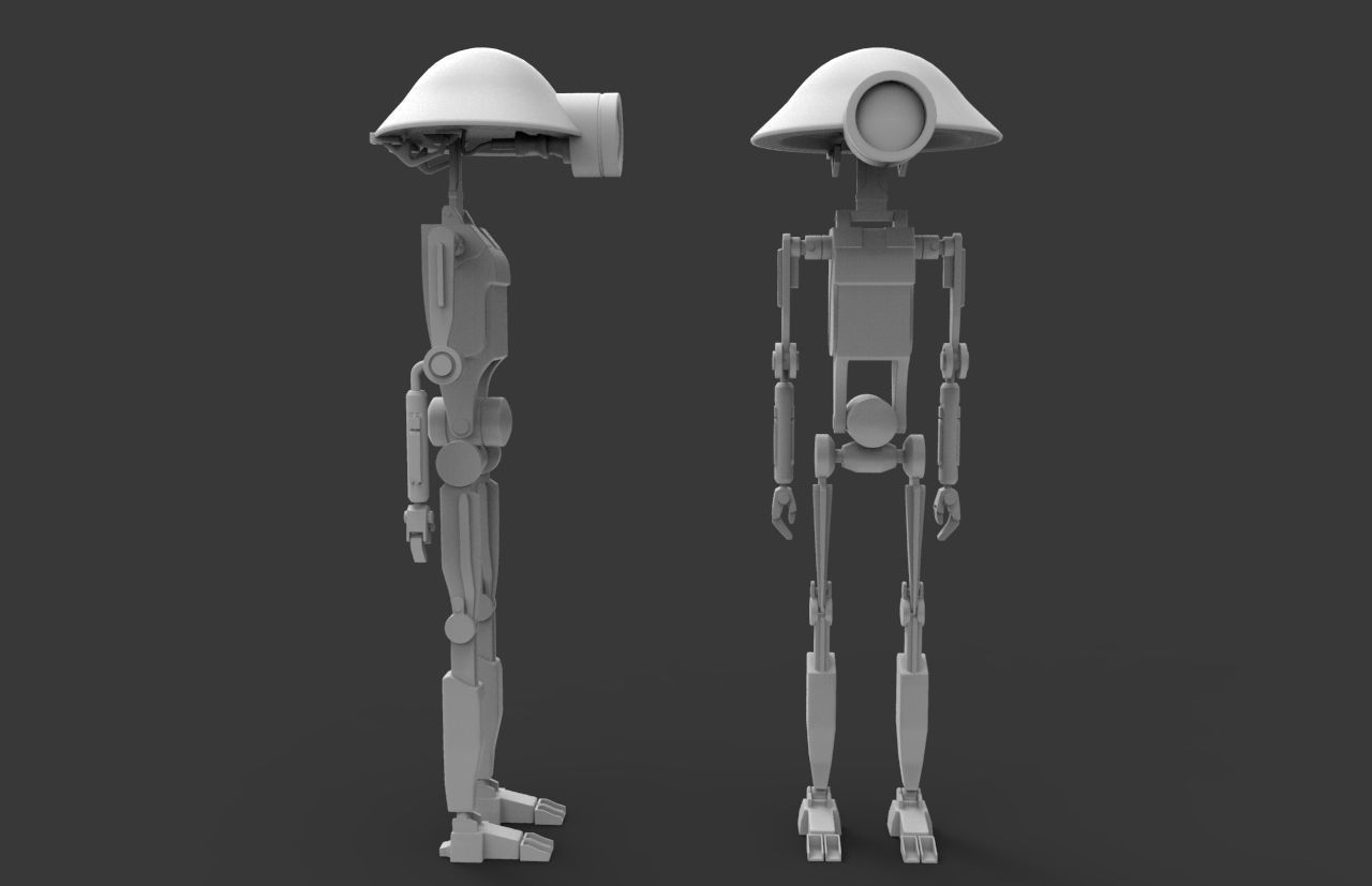 Pit Droid 3D model | CGTrader