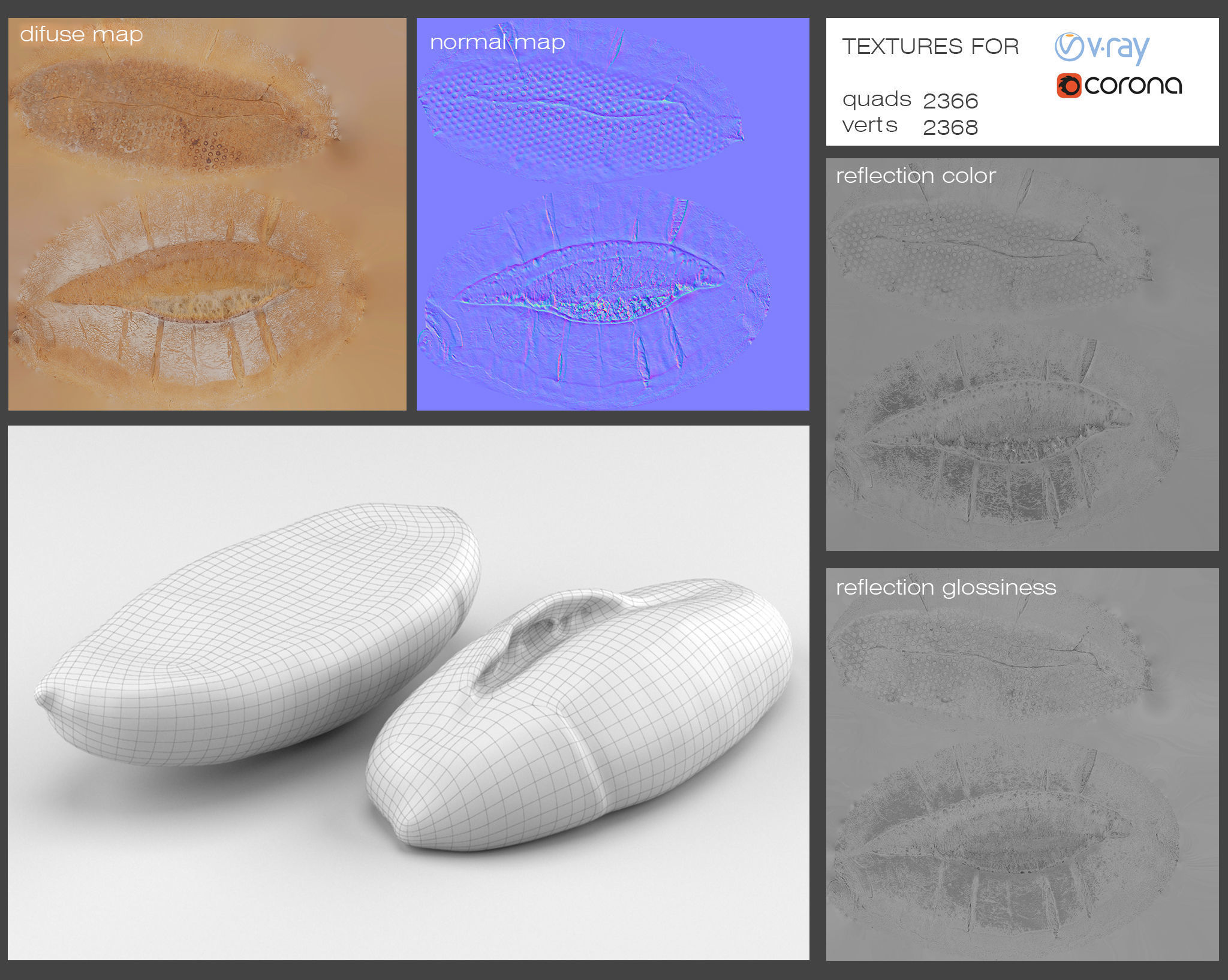 Bread Set 3D model | CGTrader