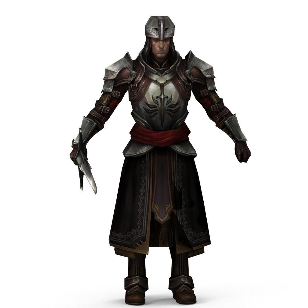 3D model Knight commander VR / AR / low-poly | CGTrader