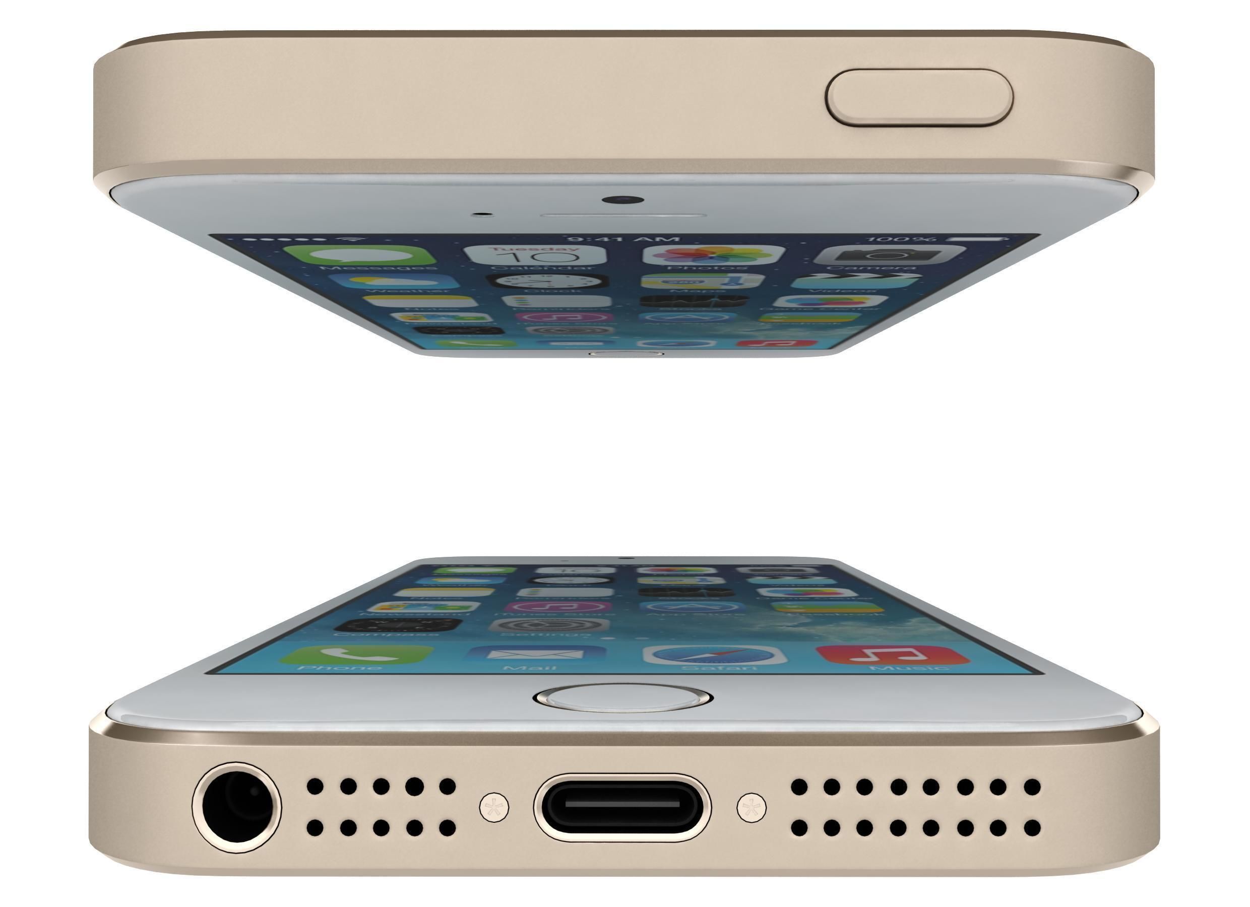 Apple iPhone SE Gold 3D model | CGTrader