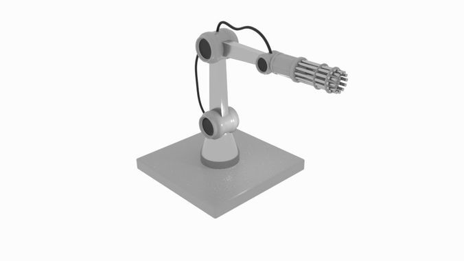 Gun Robot Arm 3D model | CGTrader