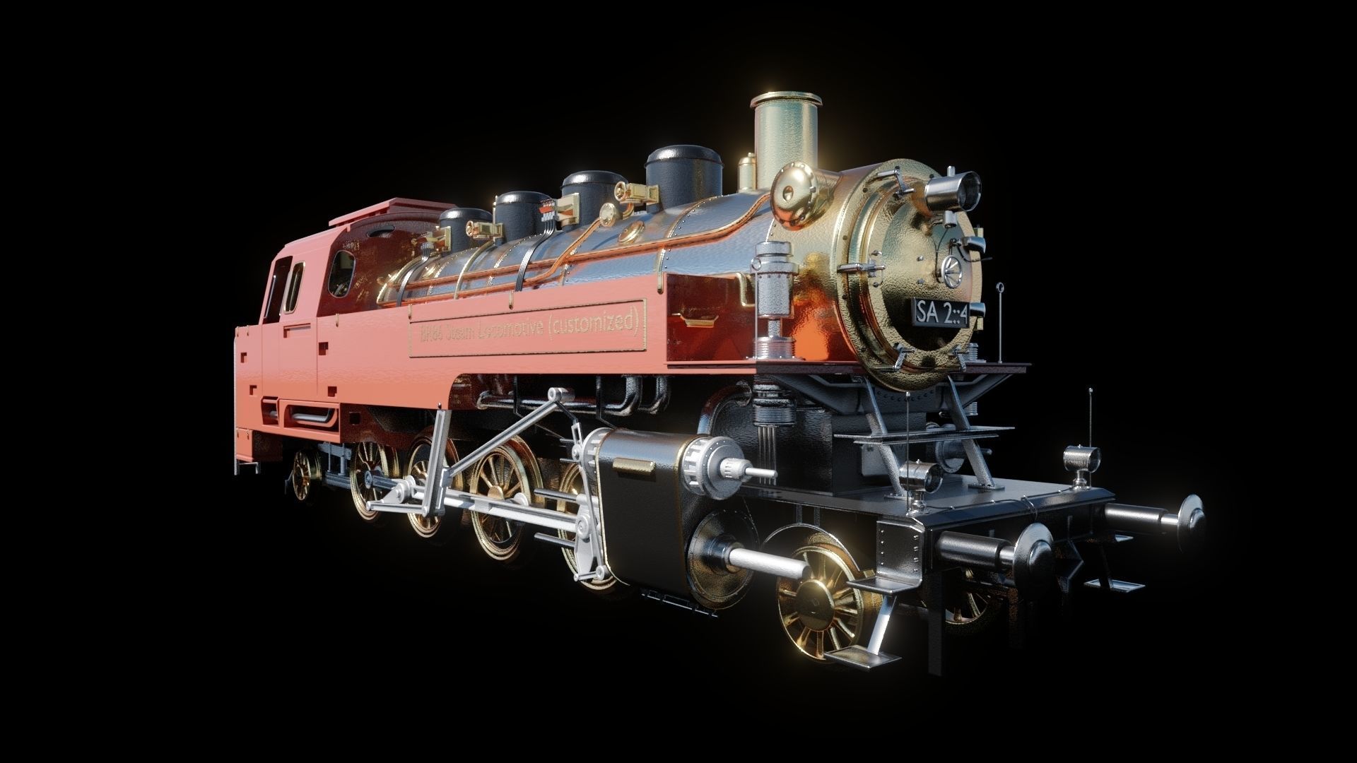 BR86 Steam Locomotive with Function-Driven Animation 3D model animated ...