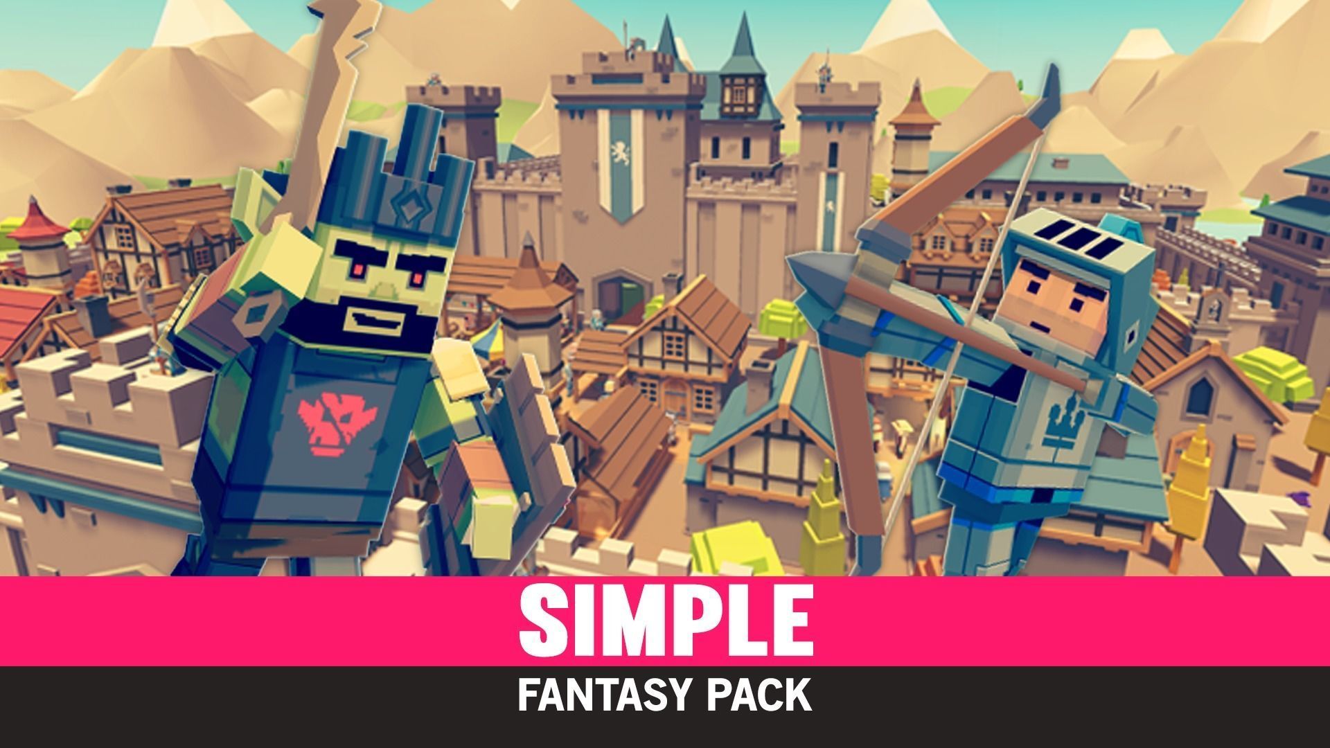 3D model Simple Fantasy - Cartoon Assets VR / AR / low-poly rigged ...