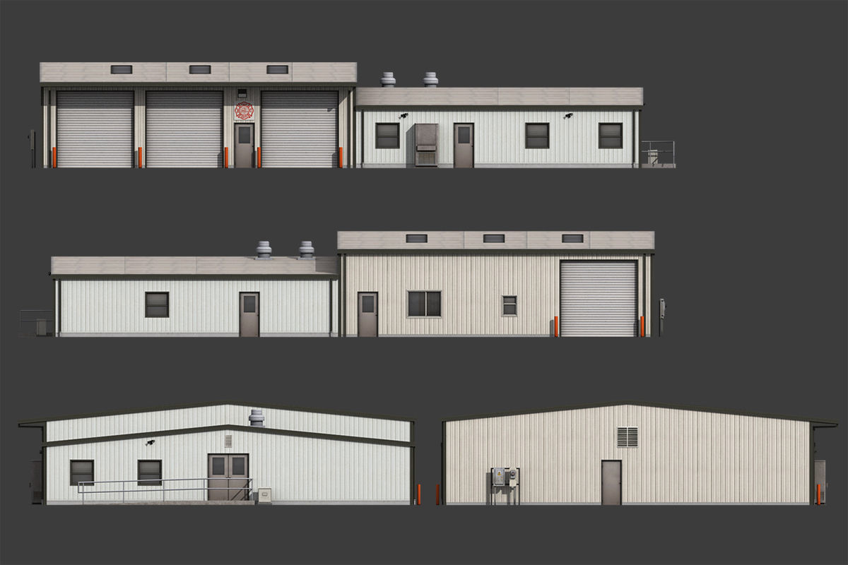 3D model Suburban Fire Department VR / AR / low-poly | CGTrader