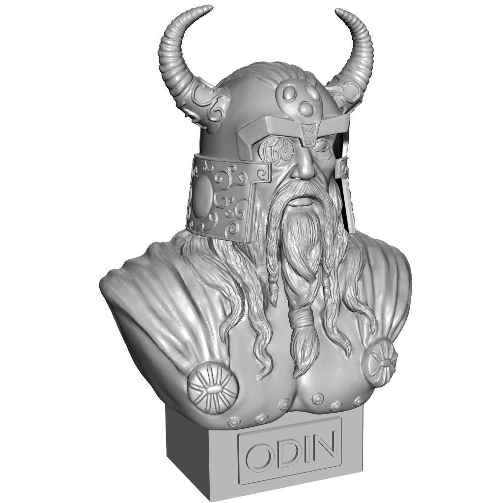 odin god 3D model 3D printable | CGTrader