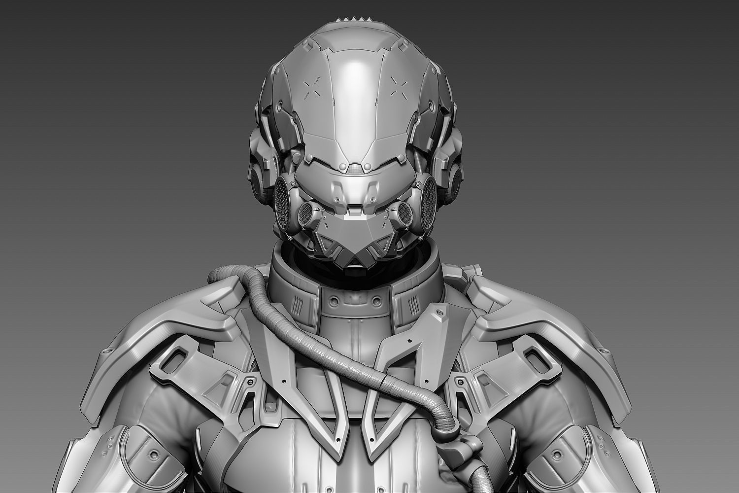 Futuristic Character 3D model | CGTrader