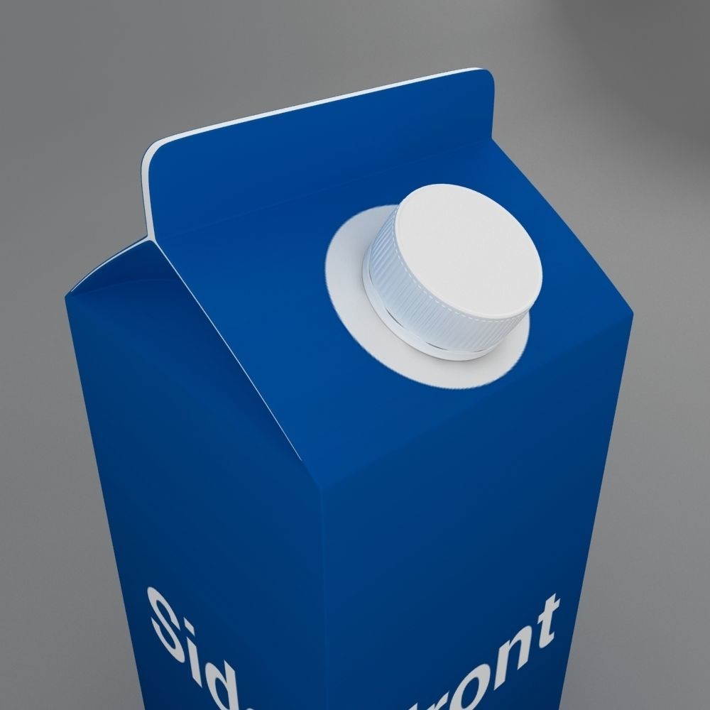 2L Juice Brick - Ready for mapping - Studio Setup 3D model | CGTrader