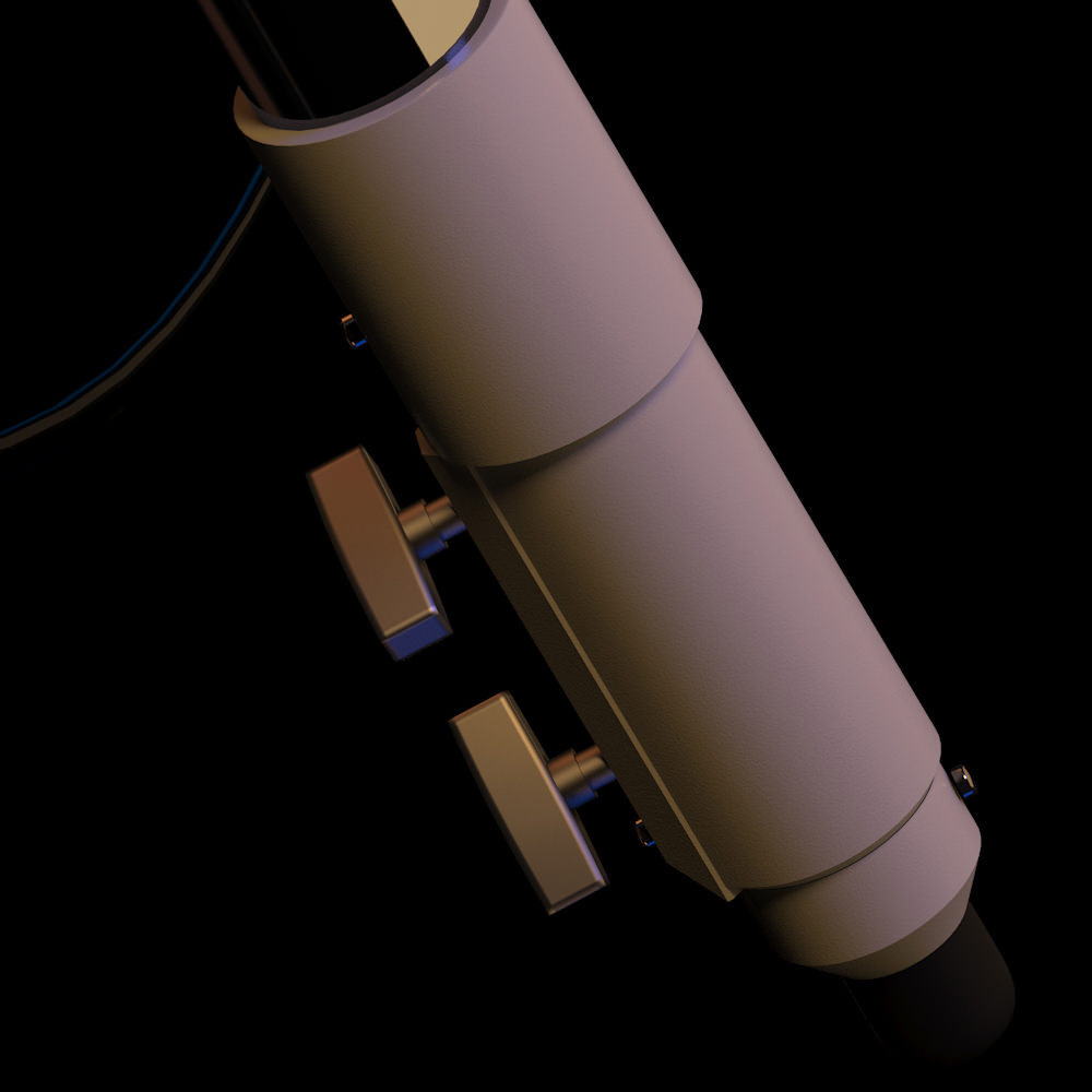 Meade LXD75 Schmidt-Newtonian 10 telescope static version 3D model ...