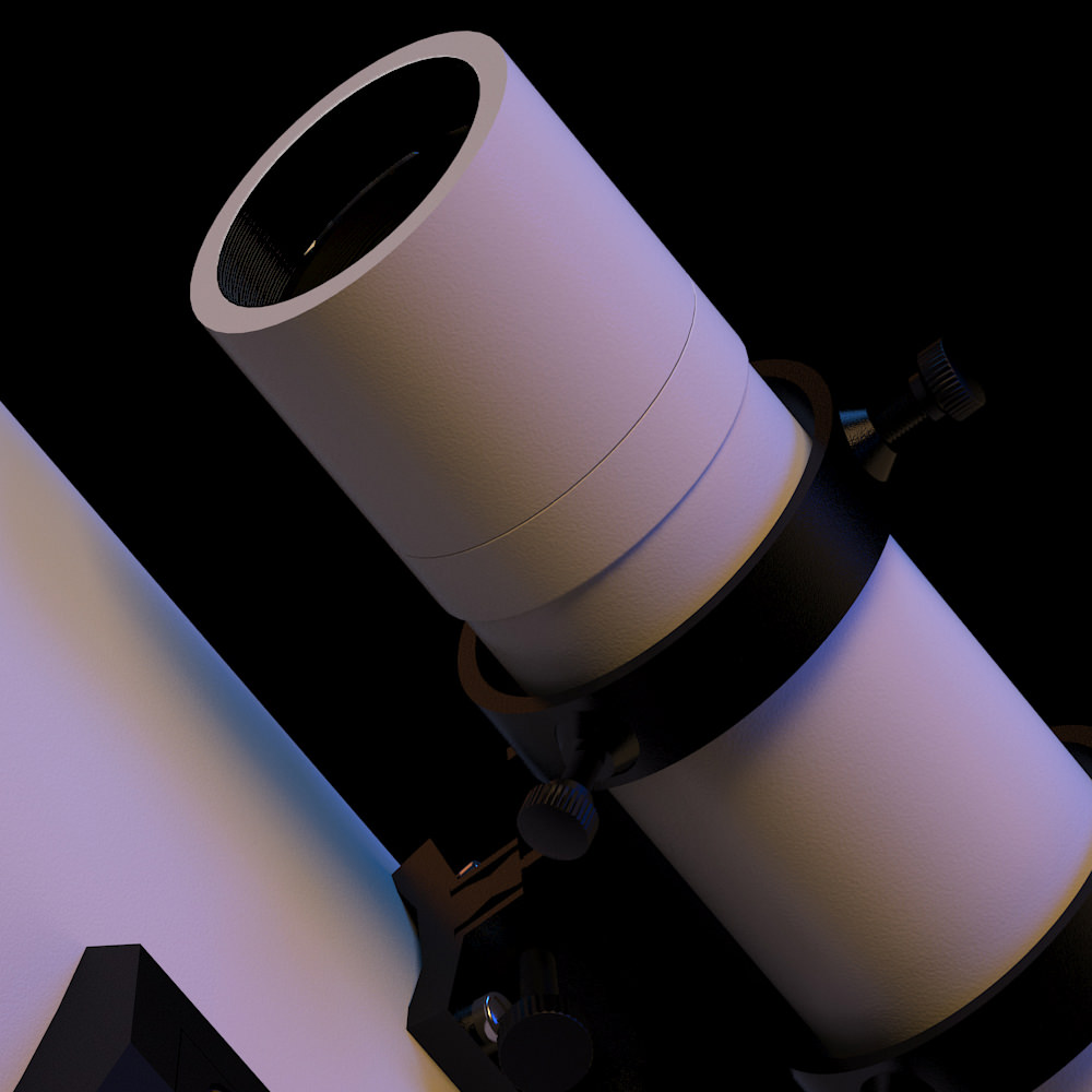 Meade LXD75 Schmidt-Newtonian 10 telescope static version 3D model ...