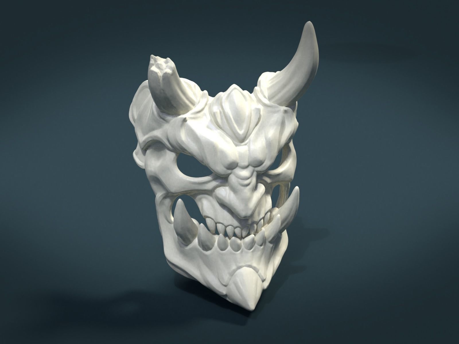 Demon Mask 2 3D model 3D printable | CGTrader