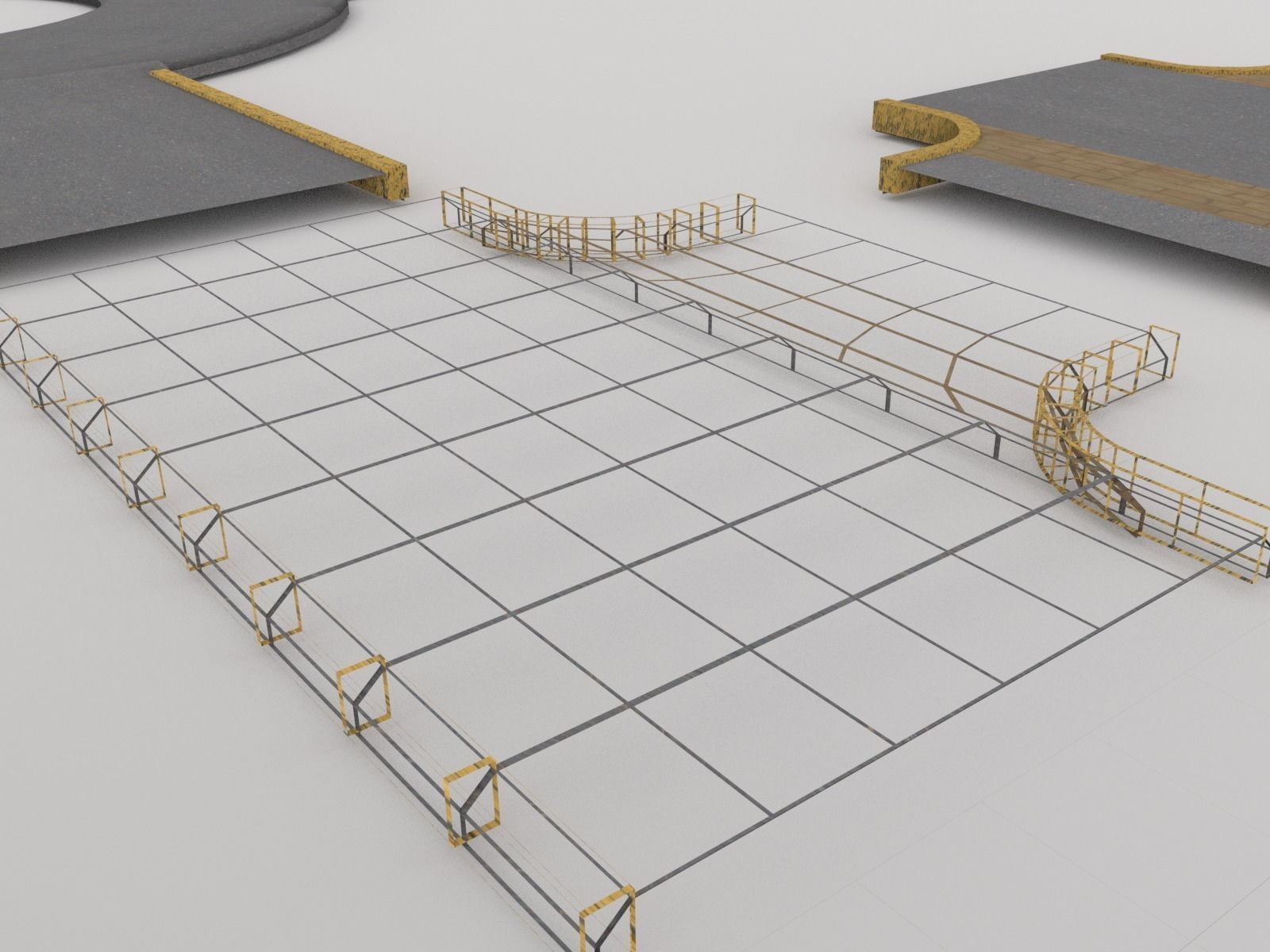 3D model Spline Road Set VR / AR / low-poly | CGTrader
