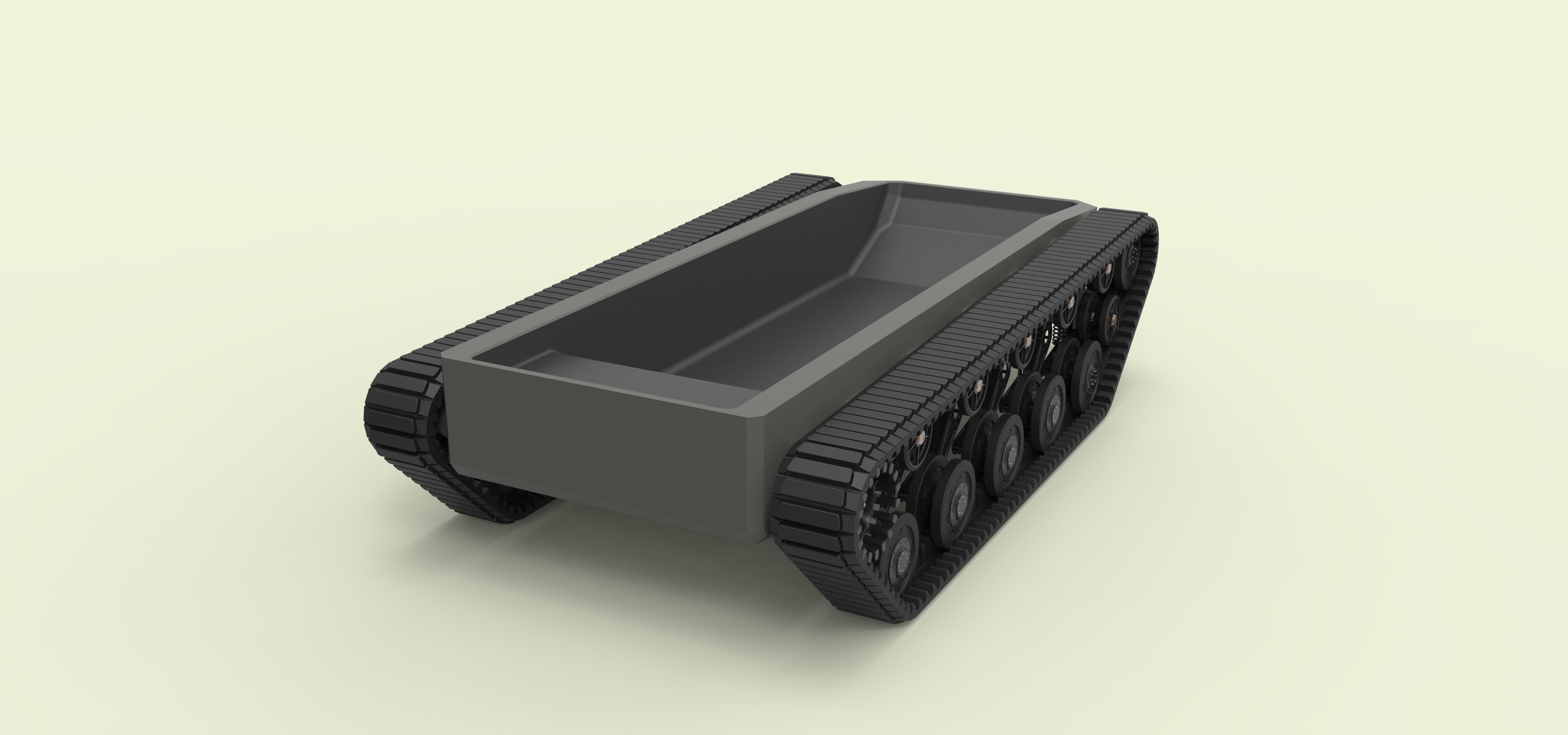 Rubber track chassis 3D model | CGTrader