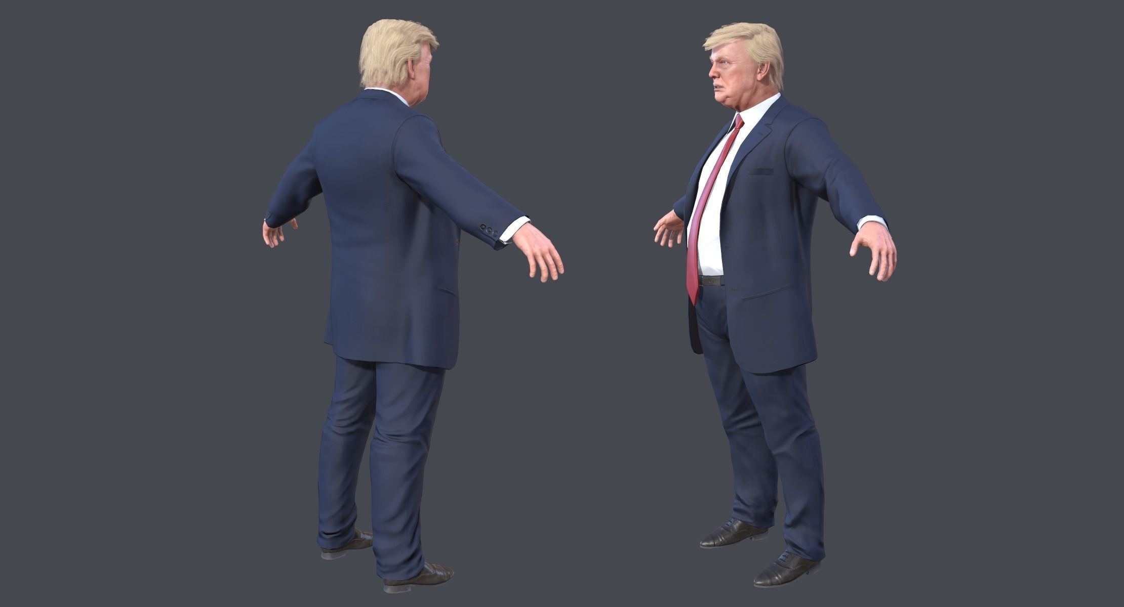 3D model Donald Trump rigged VR / AR / low-poly rigged | CGTrader
