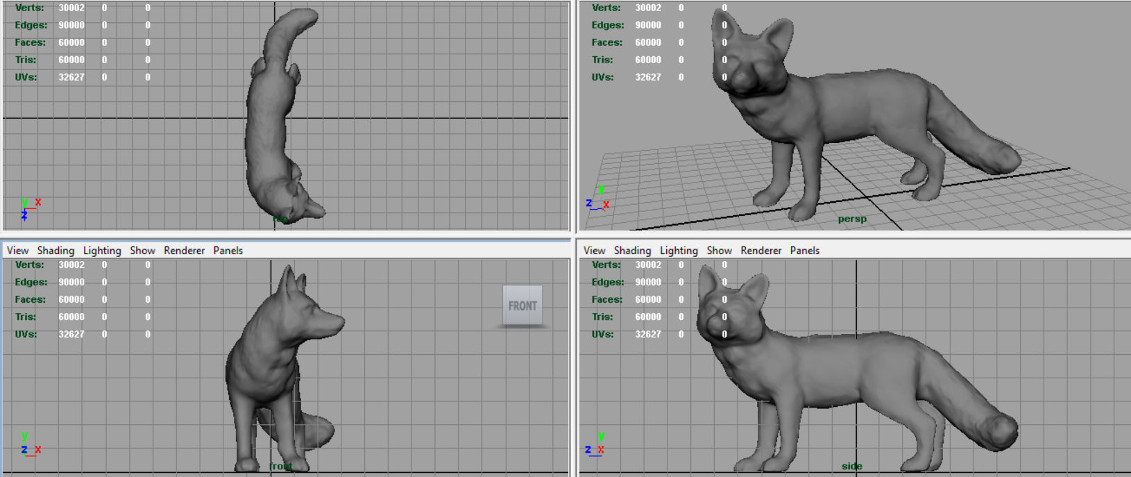 3D model Realistic Fox VR / AR / low-poly | CGTrader