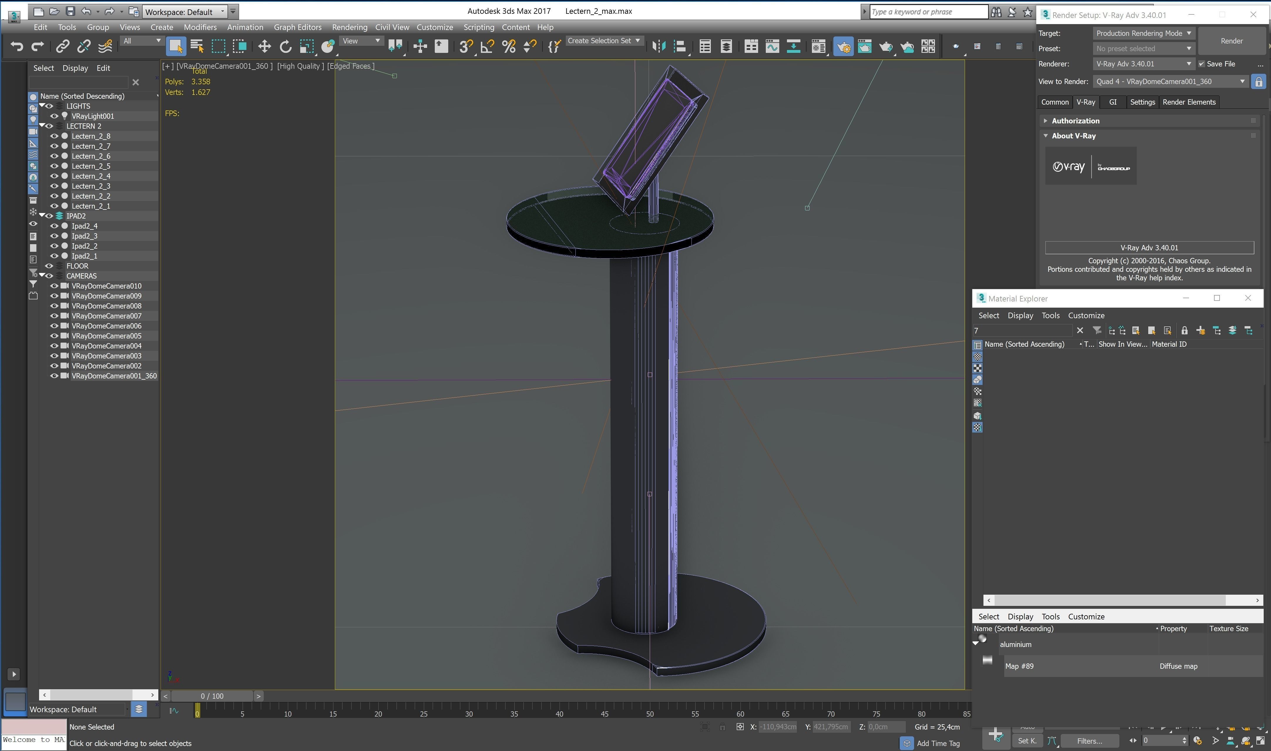 Lectern 2 free 3D model | CGTrader