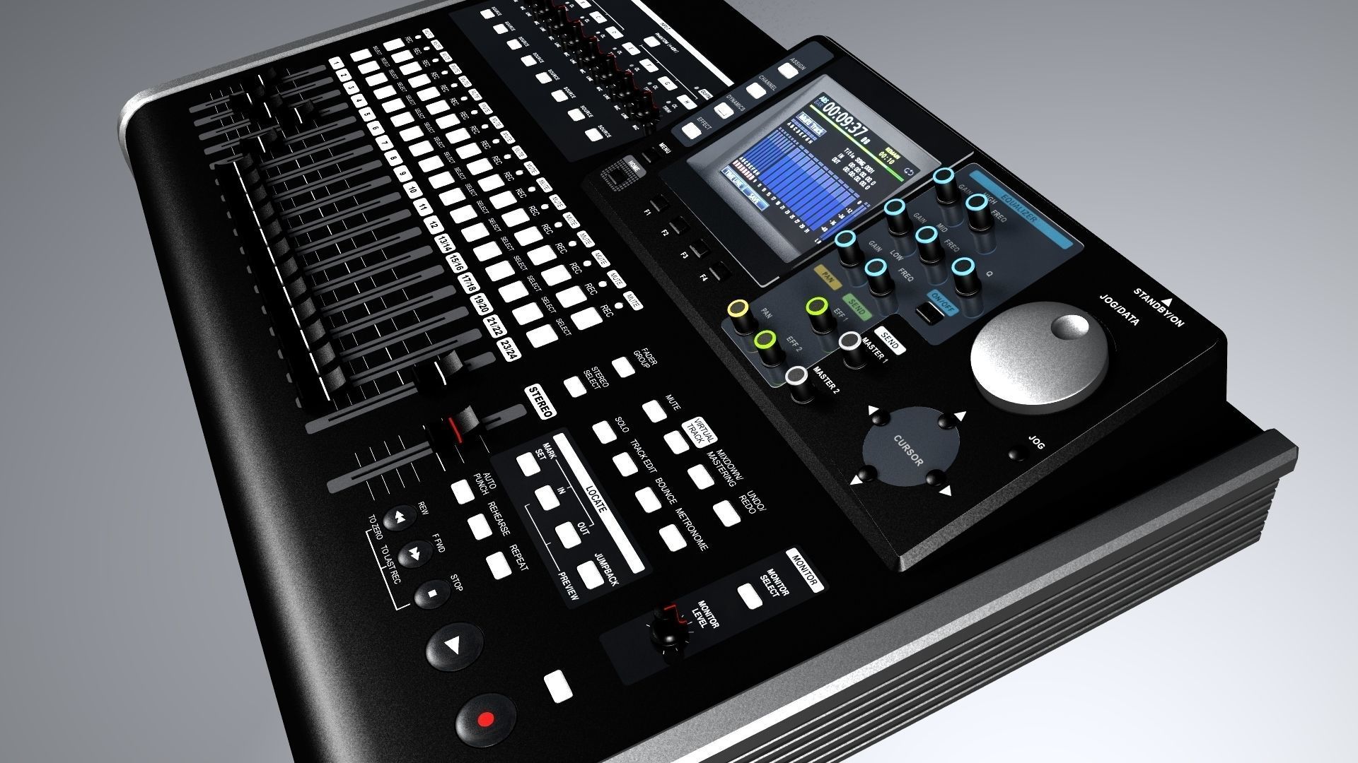 TASCAM DP24 SD multitrack portable digital recorder 3D model animated ...