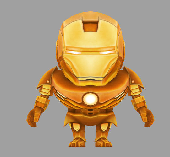 3D model chicken iron man VR / AR / low-poly | CGTrader