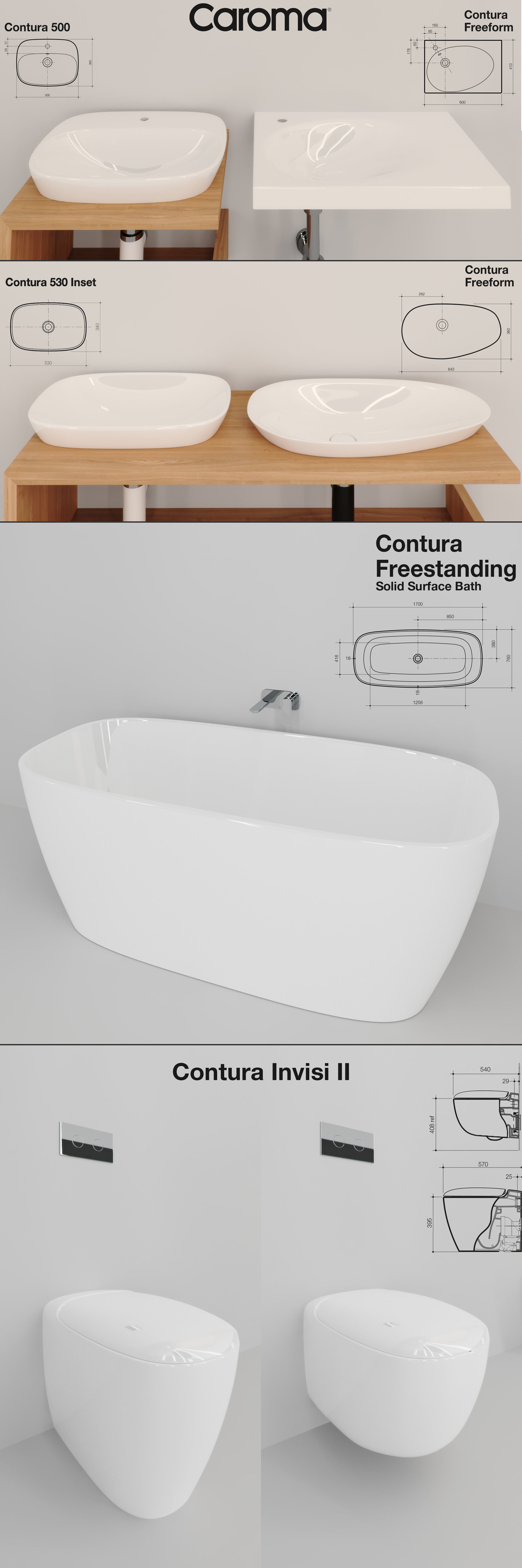 Caroma Contura Collection 3D model | CGTrader