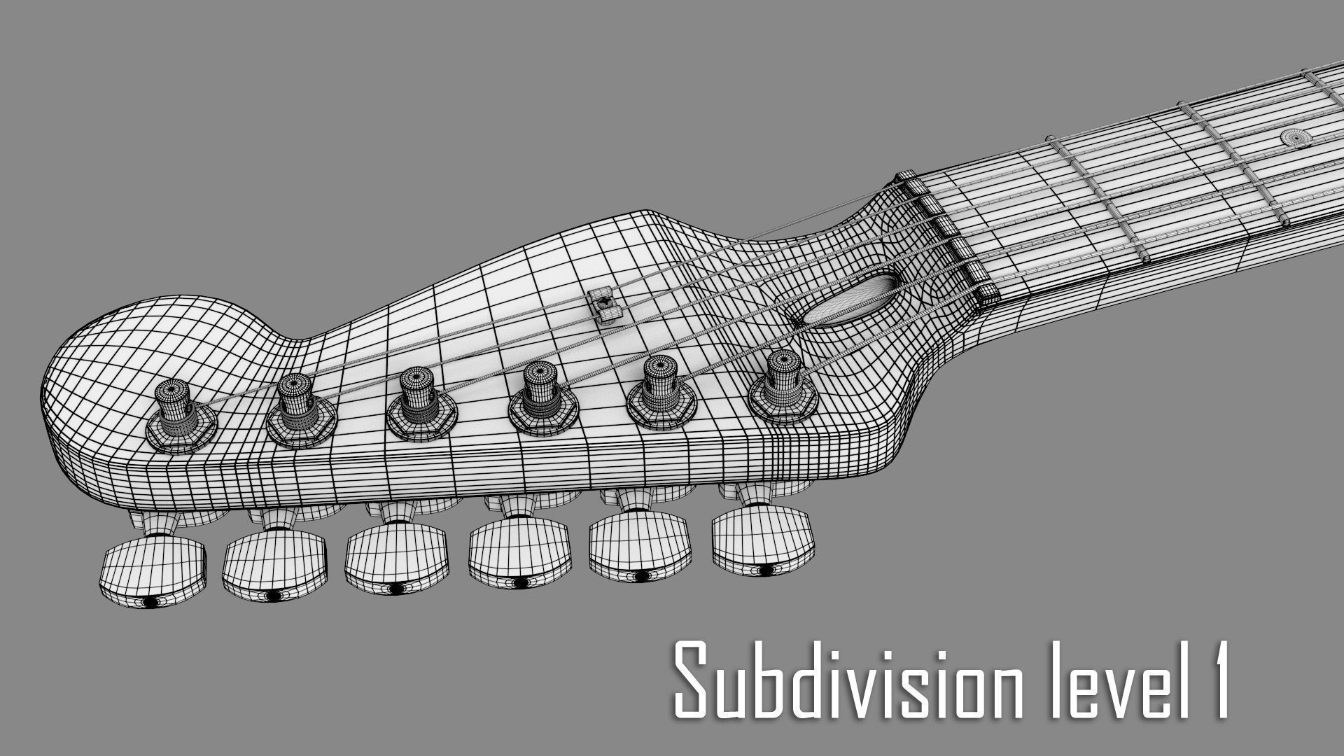 Electric guitar free 3D model | CGTrader