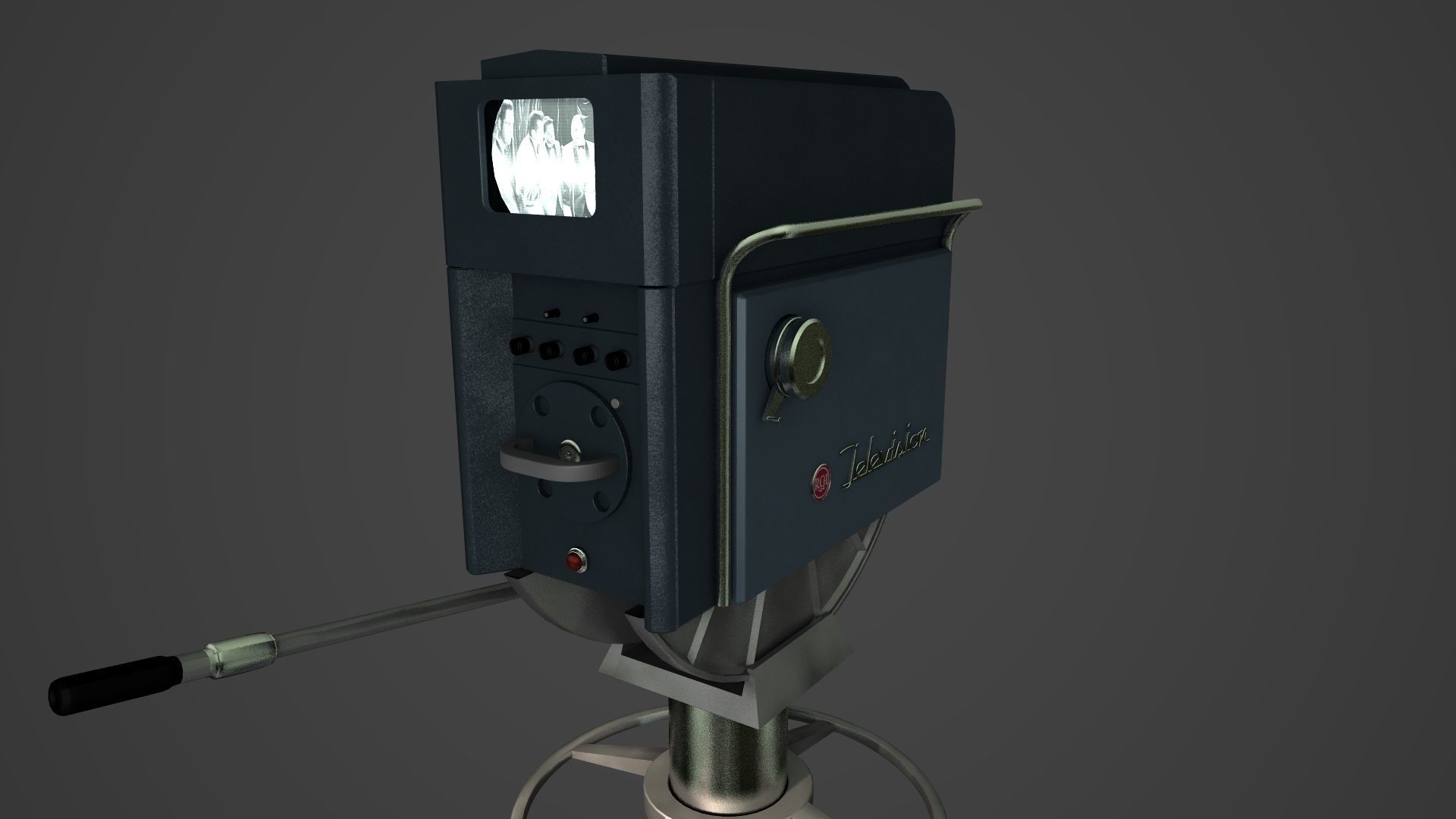 Television Camera RCA TK 11 3D model | CGTrader