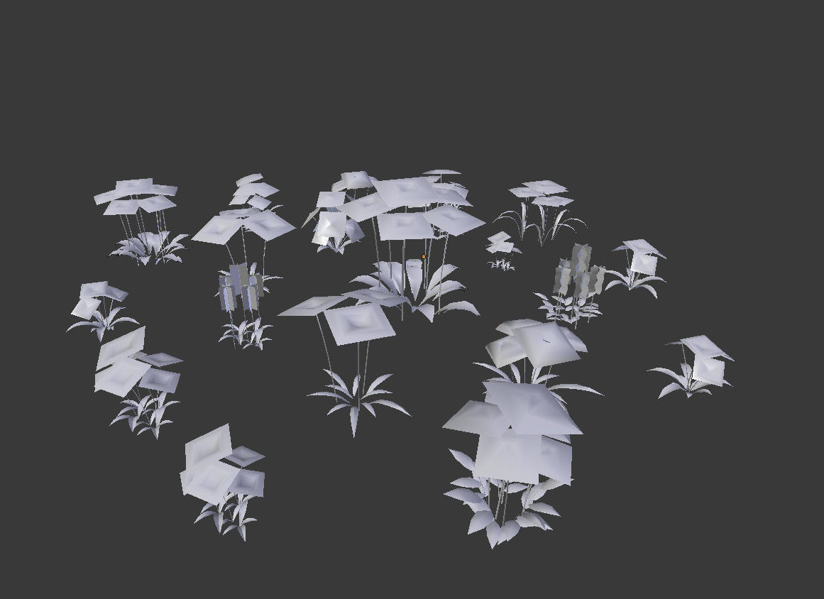 3D model 20 low poly flowers pack VR / AR / low-poly | CGTrader