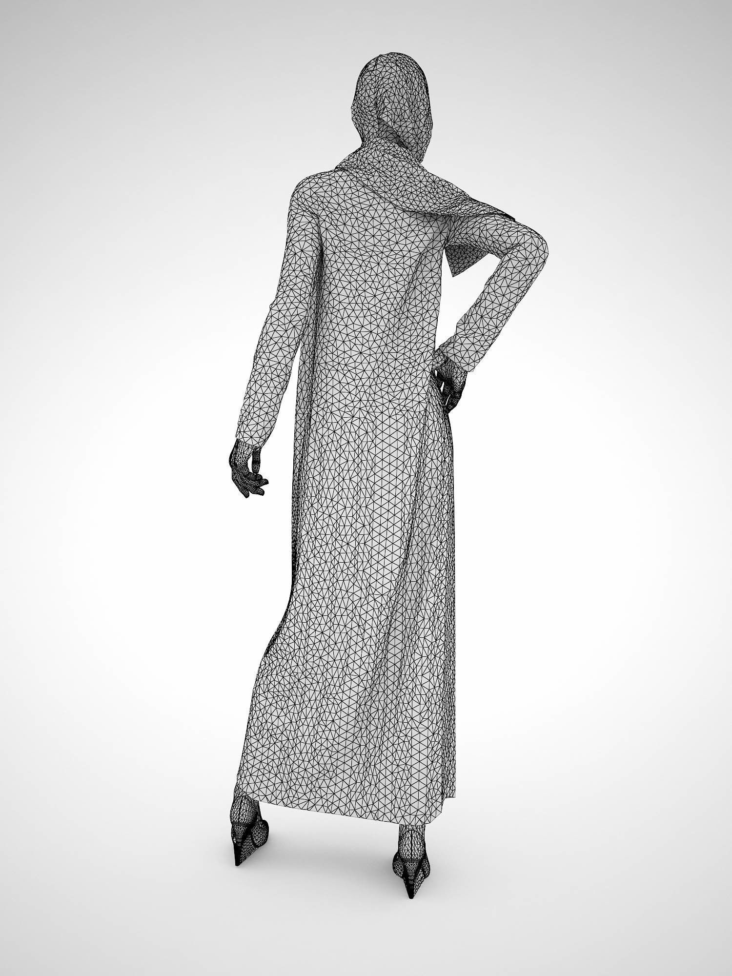 3D model hijab dress VR / AR / low-poly | CGTrader
