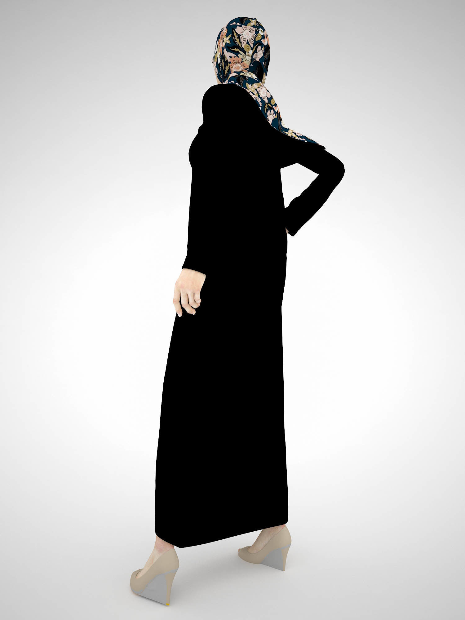 3D model hijab dress VR / AR / low-poly | CGTrader