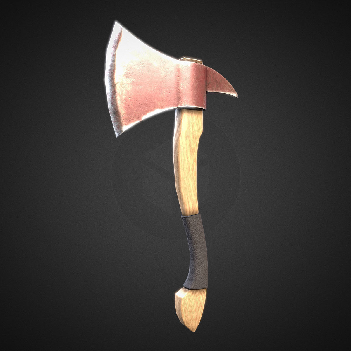 3D model Short Axe low-poly variant 2 VR / AR / low-poly | CGTrader