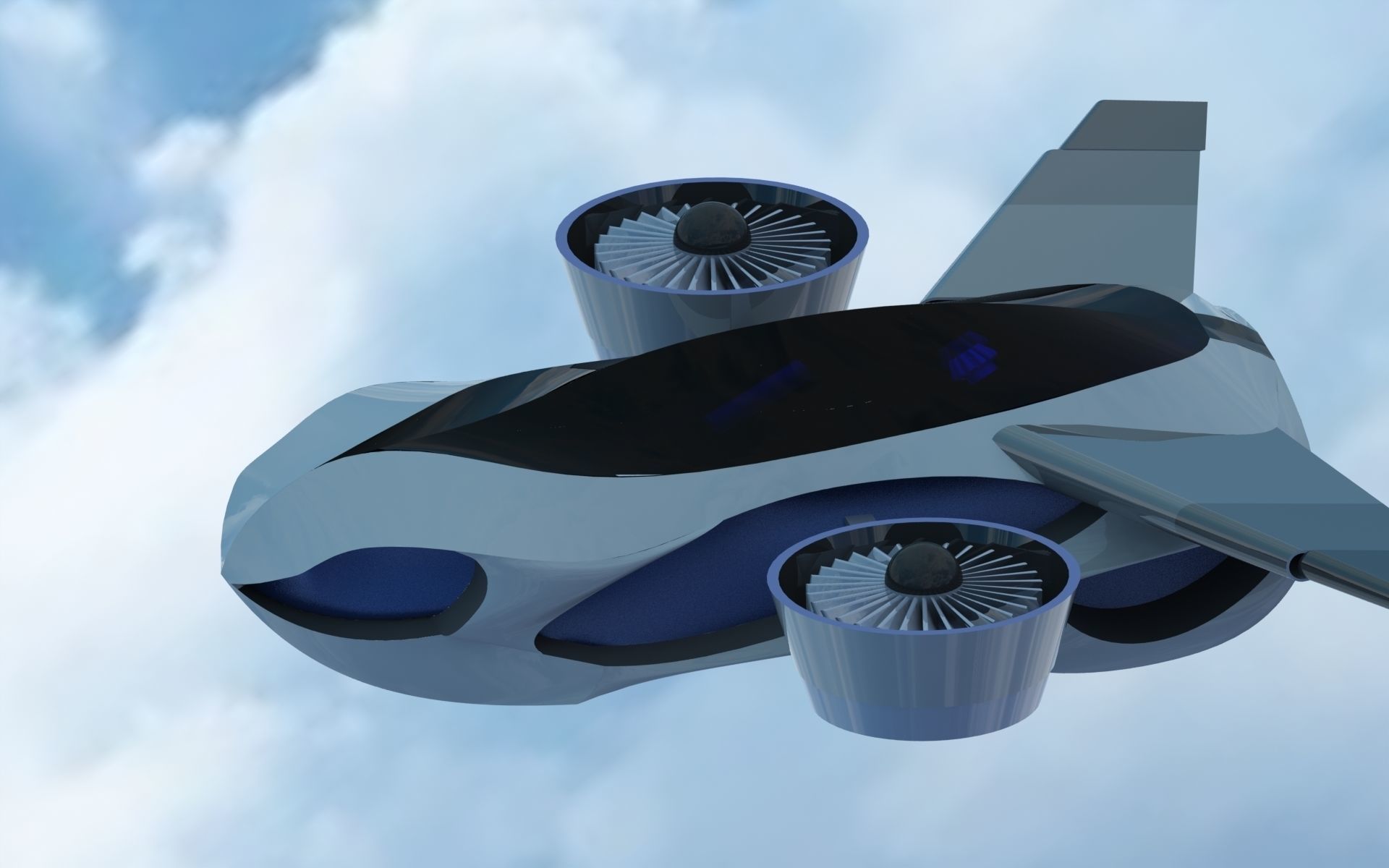 Flying Car - Taihoo 2046 flying concept car 3D model | CGTrader