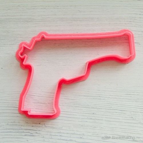 Gun cookie cutter for professional free 3D model 3D printable | CGTrader
