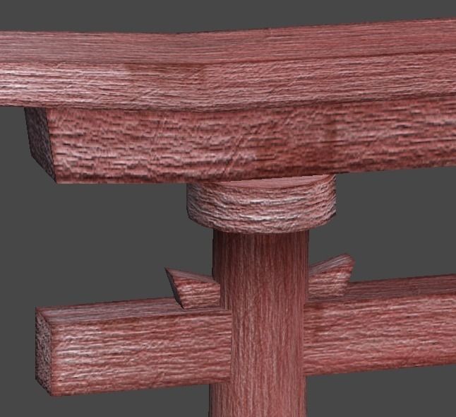 3D model torii1 wooden tori gate VR / AR / low-poly | CGTrader