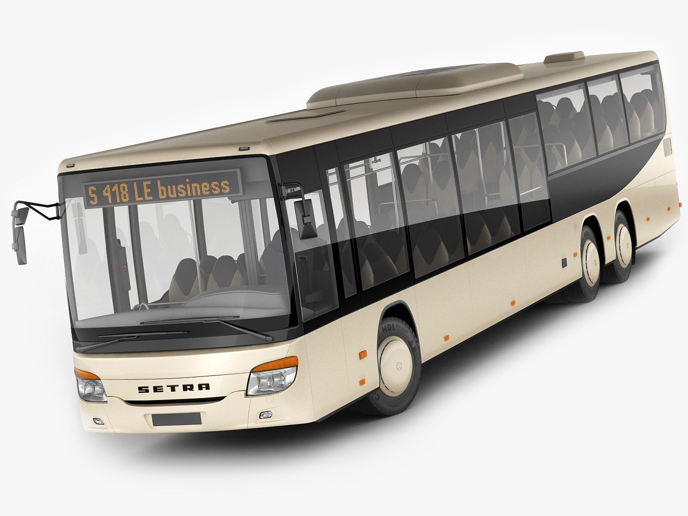 Setra S418LE business bus 3D model | CGTrader