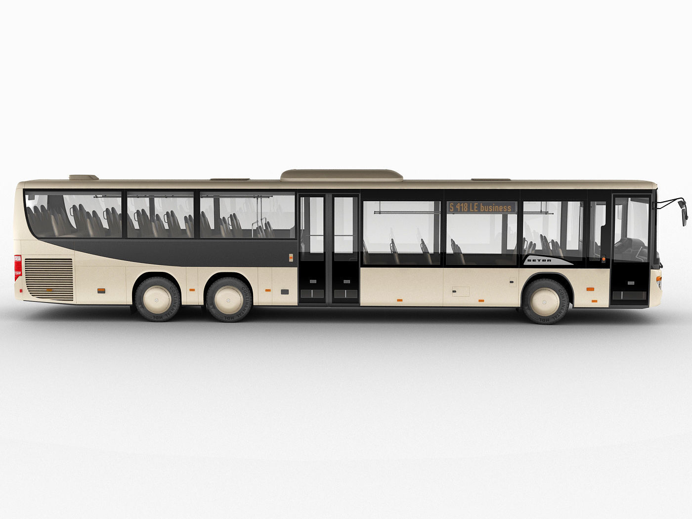 Setra S418LE business bus 3D model | CGTrader