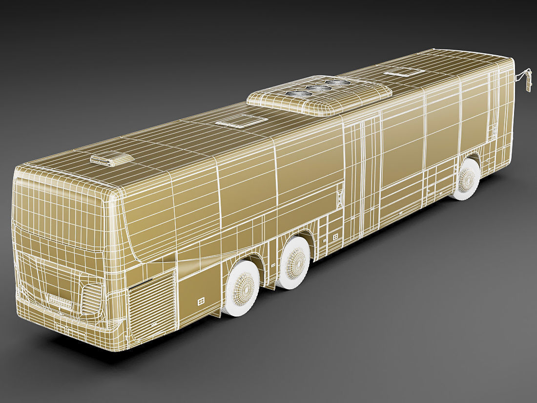 Setra S418LE business bus 3D model | CGTrader