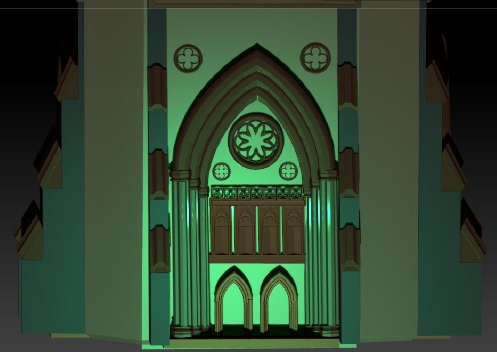 3D model Gothic VR / AR / low-poly | CGTrader