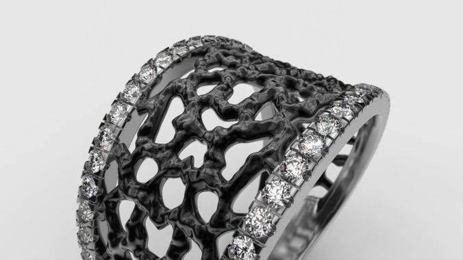 Amorphous ring abstraction 3D model 3D printable | CGTrader