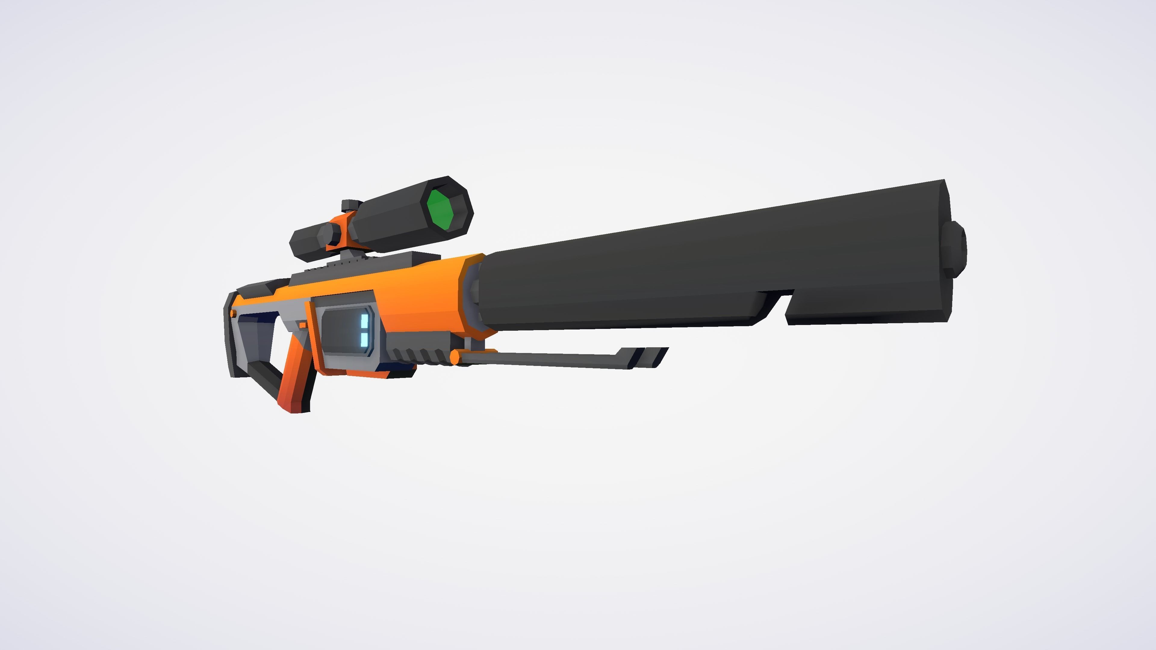 3D model CB LowPoly Sci-Fi Guns VR / AR / low-poly | CGTrader