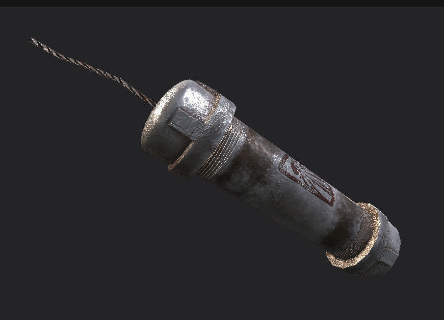 3D model Pipe Bomb Low poly VR / AR / low-poly | CGTrader