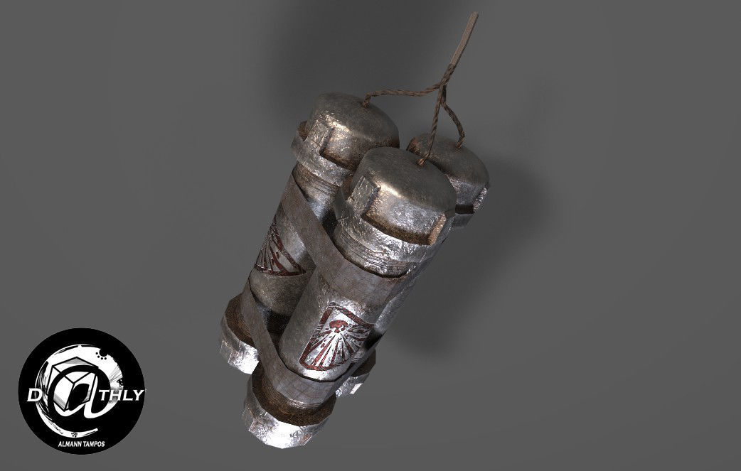 3D model Pipe Bomb Low poly VR / AR / low-poly | CGTrader