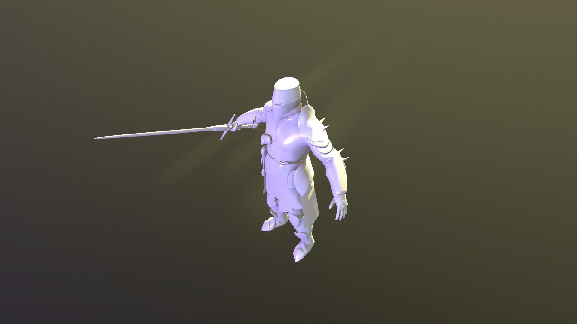 3D model crusader knight VR / AR / low-poly rigged animated | CGTrader