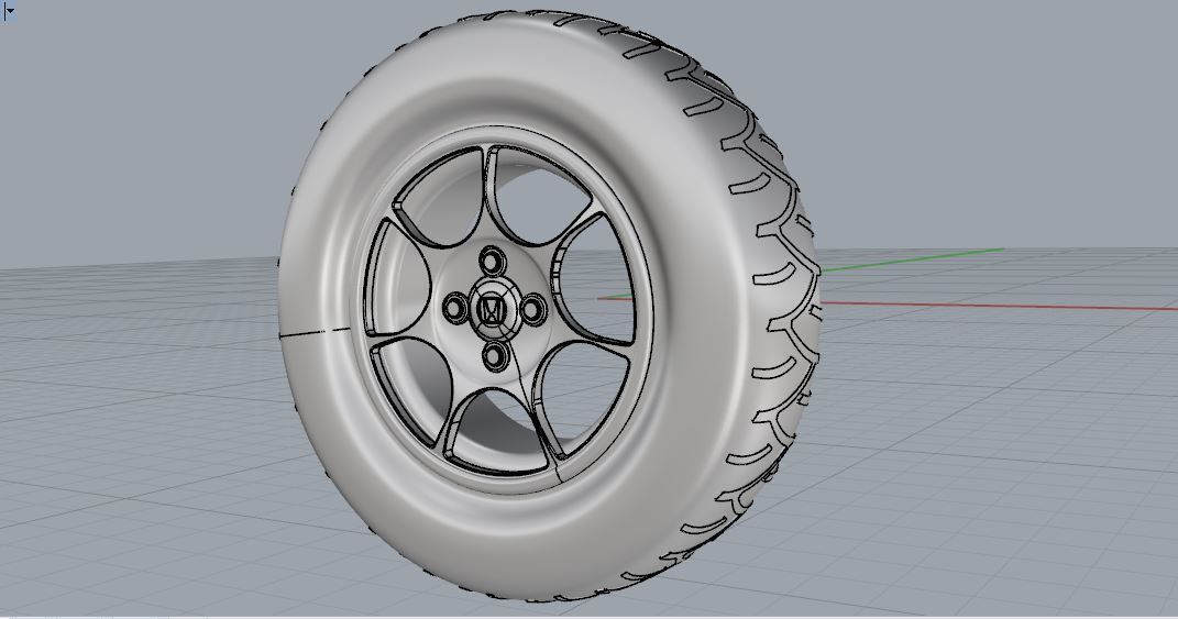 low poly tire car tire ready for games Wheel low-poly 3d model 3D model ...