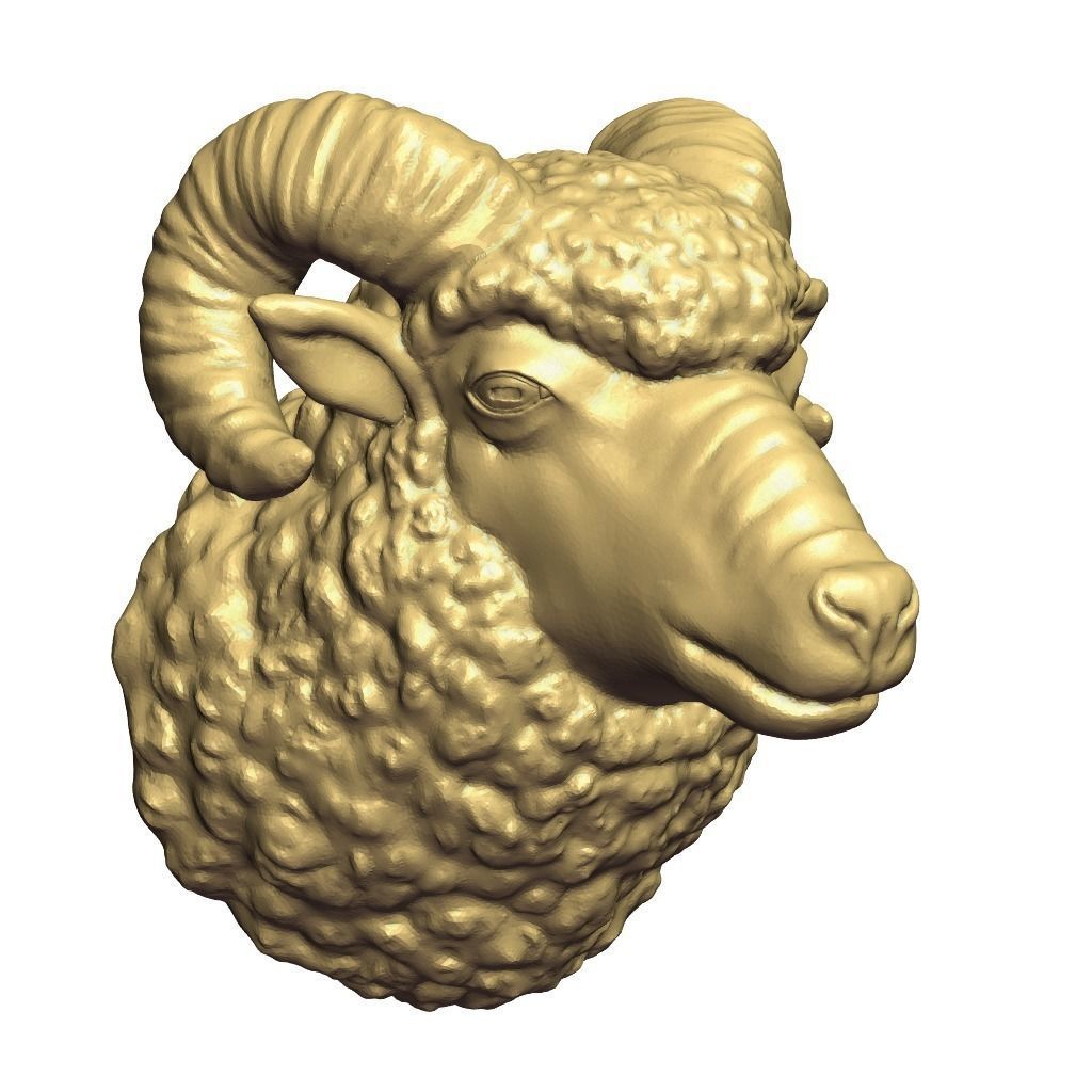 ram head 1 3D model 3D printable | CGTrader