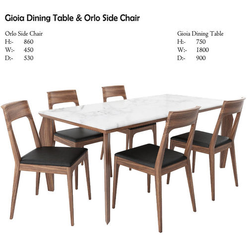 Gioia Dining Table and Orlo Side Chair 3D model | CGTrader