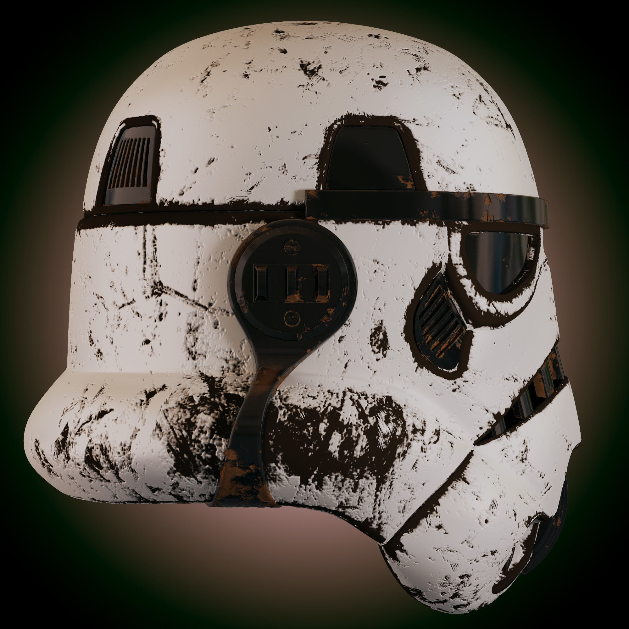 Star Wars Damaged stormtrooper helmet 3D model | CGTrader