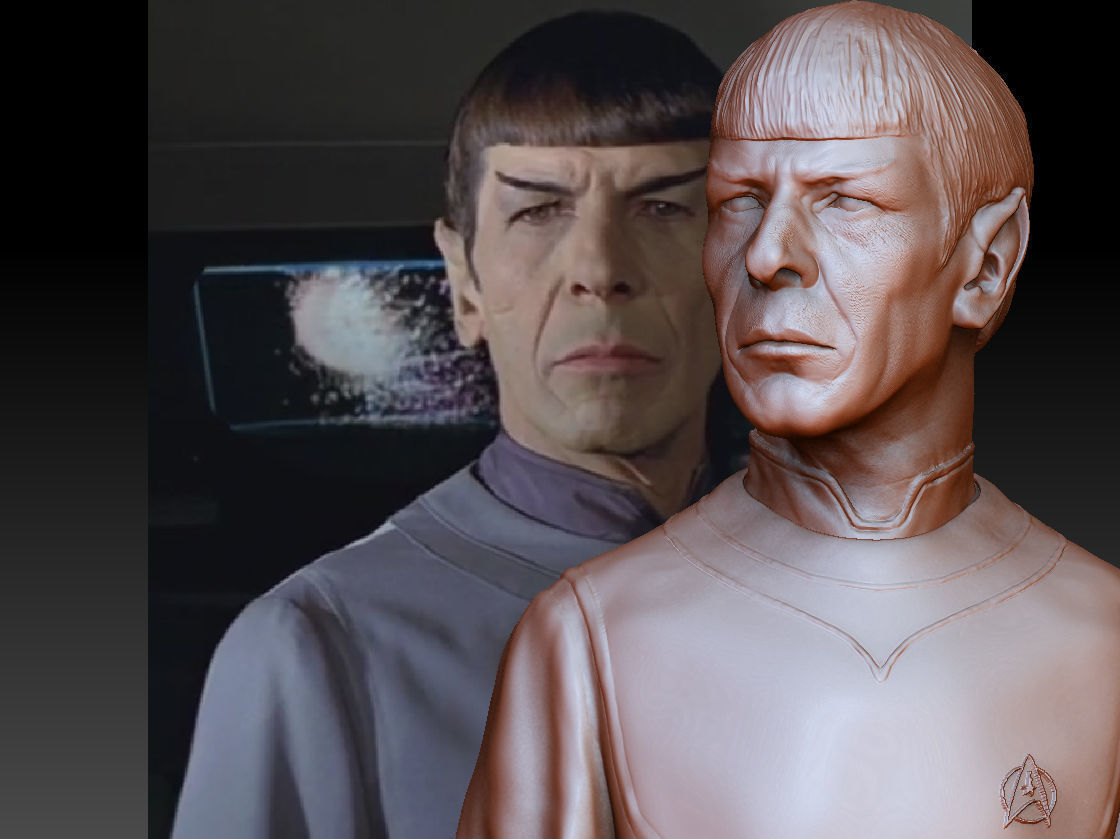 mr Spock bust Leonard Nimoy Star Trek 3D model 3D printable | CGTrader