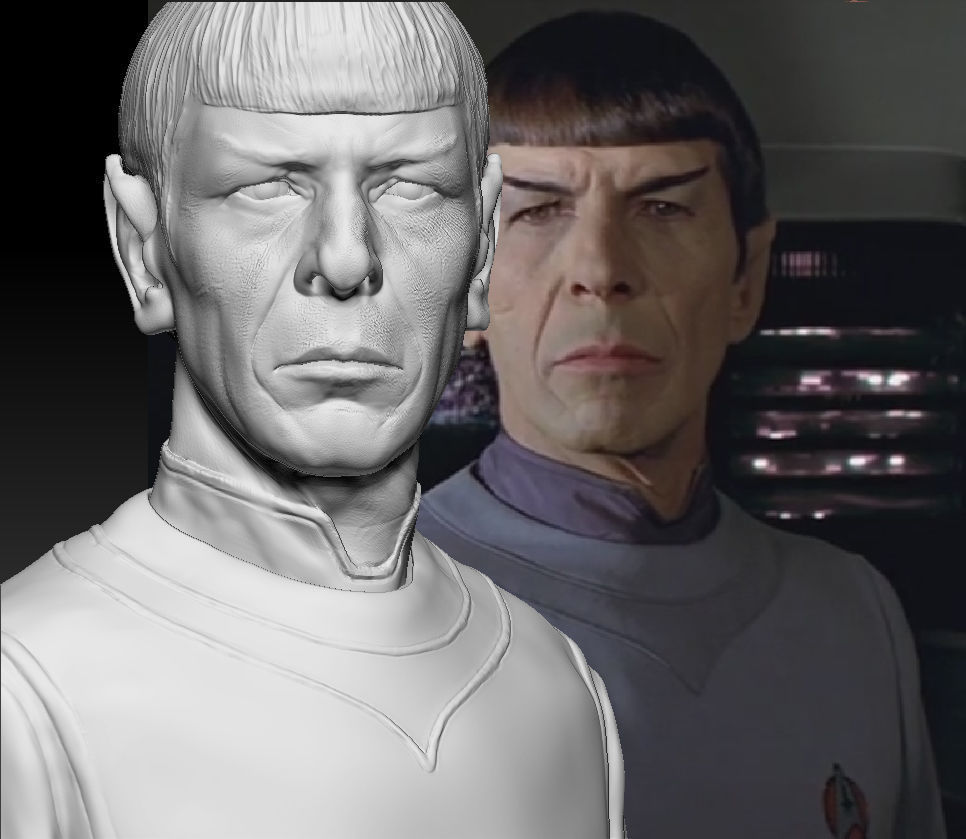 mr Spock bust Leonard Nimoy Star Trek 3D model 3D printable | CGTrader