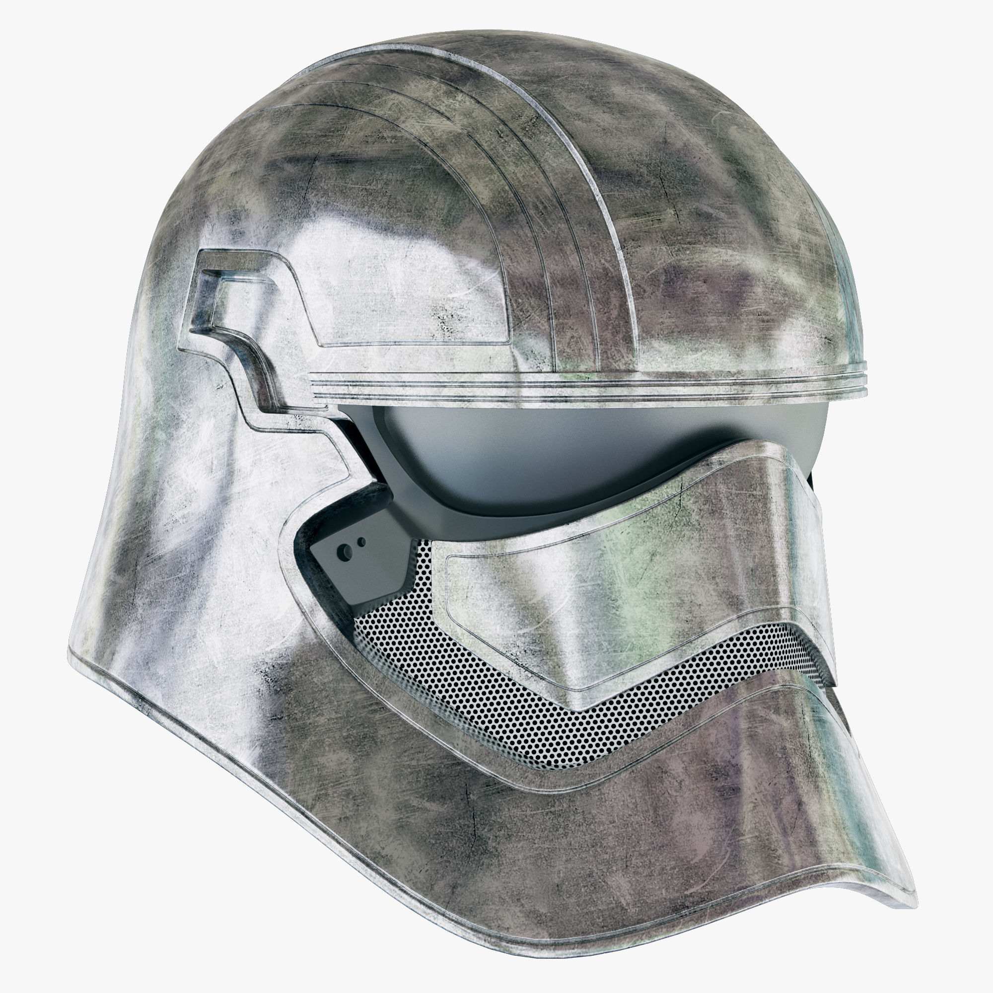 Star Wars First Order Captain Phasma Helmet 3D model MAX OBJ 3DS FBX