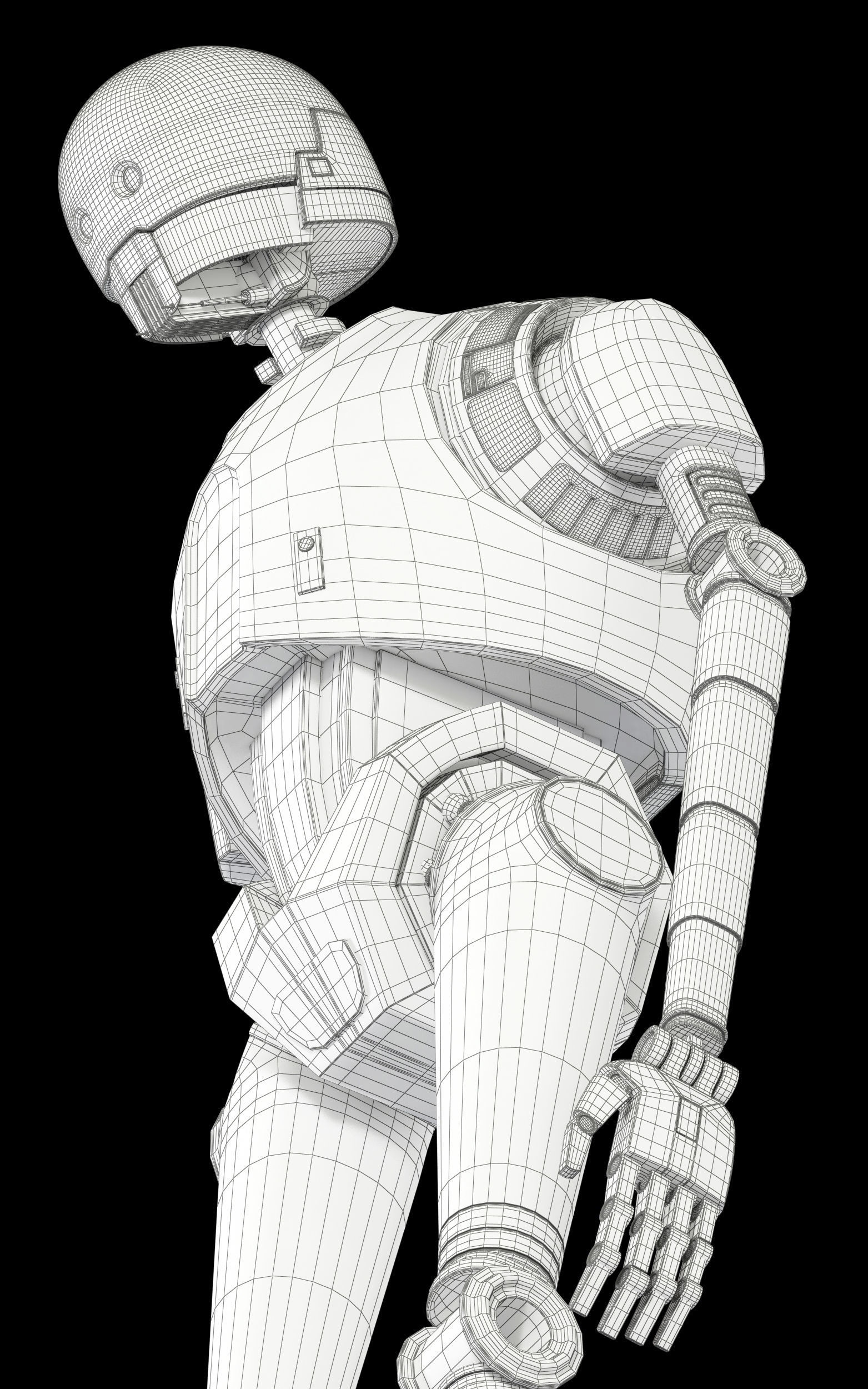 K-2SO Star Wars Droid 3D model | CGTrader